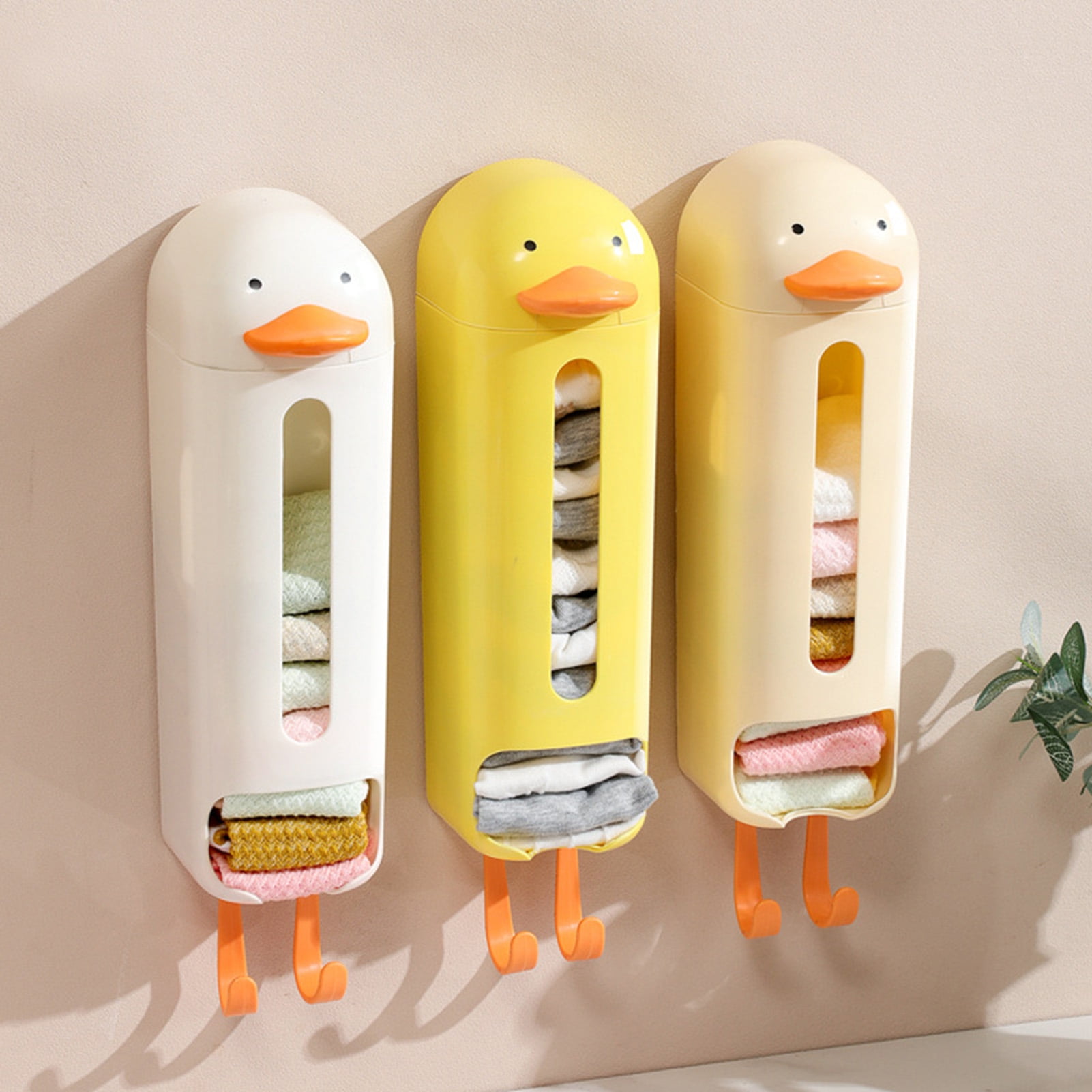 dianhelloya Wall-Mounted Garbage Bag Storage Rack, Durable PP Material ...
