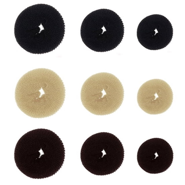 dianhelloya Women Magic Donut Hair Ring Bun Former Shaper Hair Styler ...