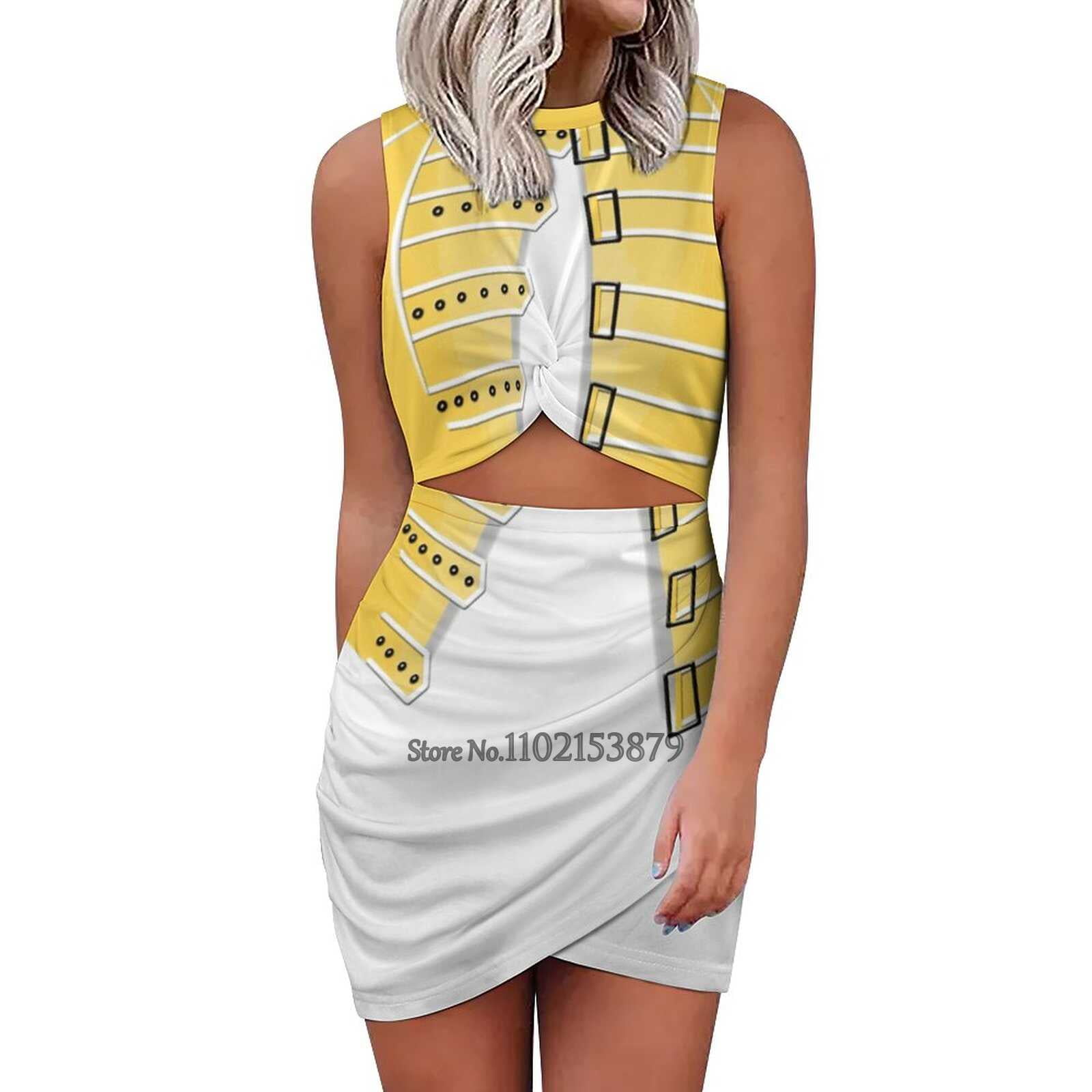 die Yellow Jacket Back Lacing Backless Dress Square Neck Dress Sweet ...