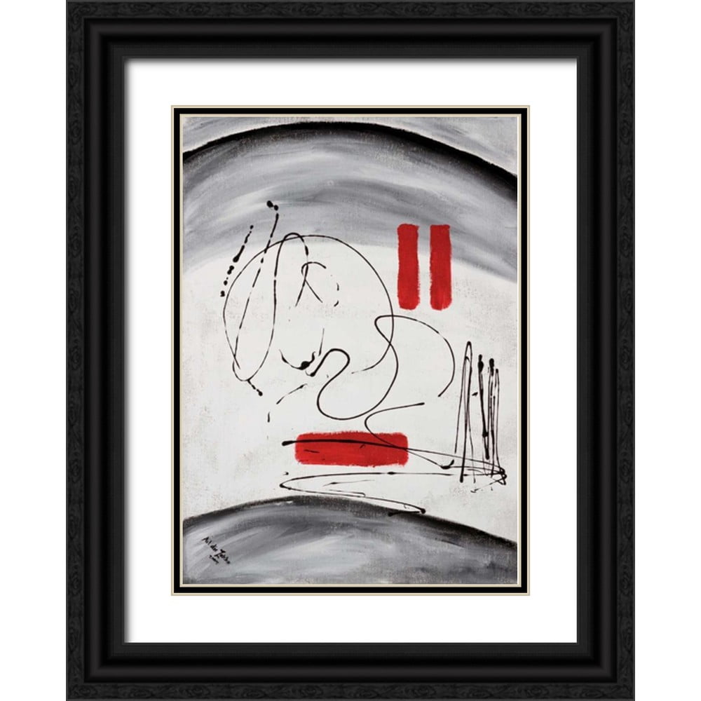 die Zakko, Art 14x18 Black Ornate Wood Framed with Double Matting ...