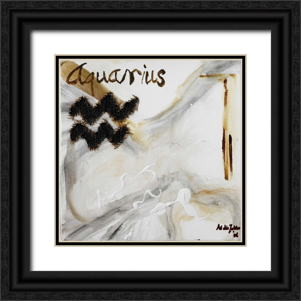 die Zakko, Art 20x20 Black Ornate Wood Framed with Double Matting ...