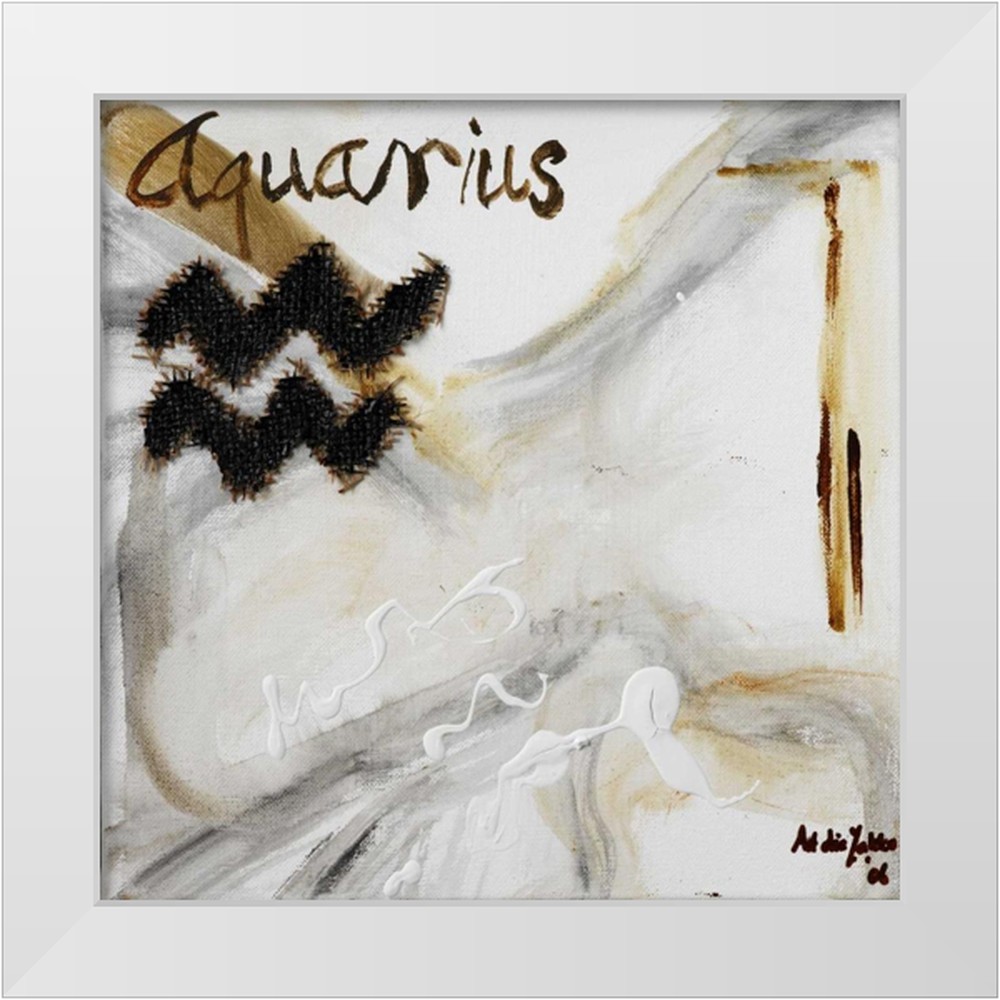 die Zakko, Art 26x26 White Modern Wood Framed Museum Art Print Titled ...