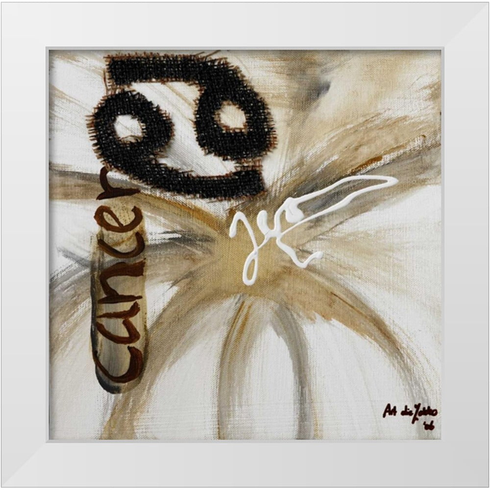 die Zakko, Art 26x26 White Modern Wood Framed Museum Art Print Titled ...