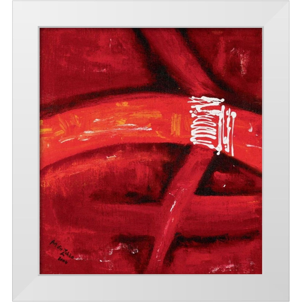 die Zakko, Art 26x28 White Modern Wood Framed Museum Art Print Titled ...