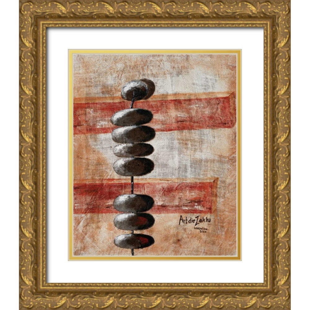 die Zakko, Art 26x31 Gold Ornate Wood Framed with Double Matting Museum ...