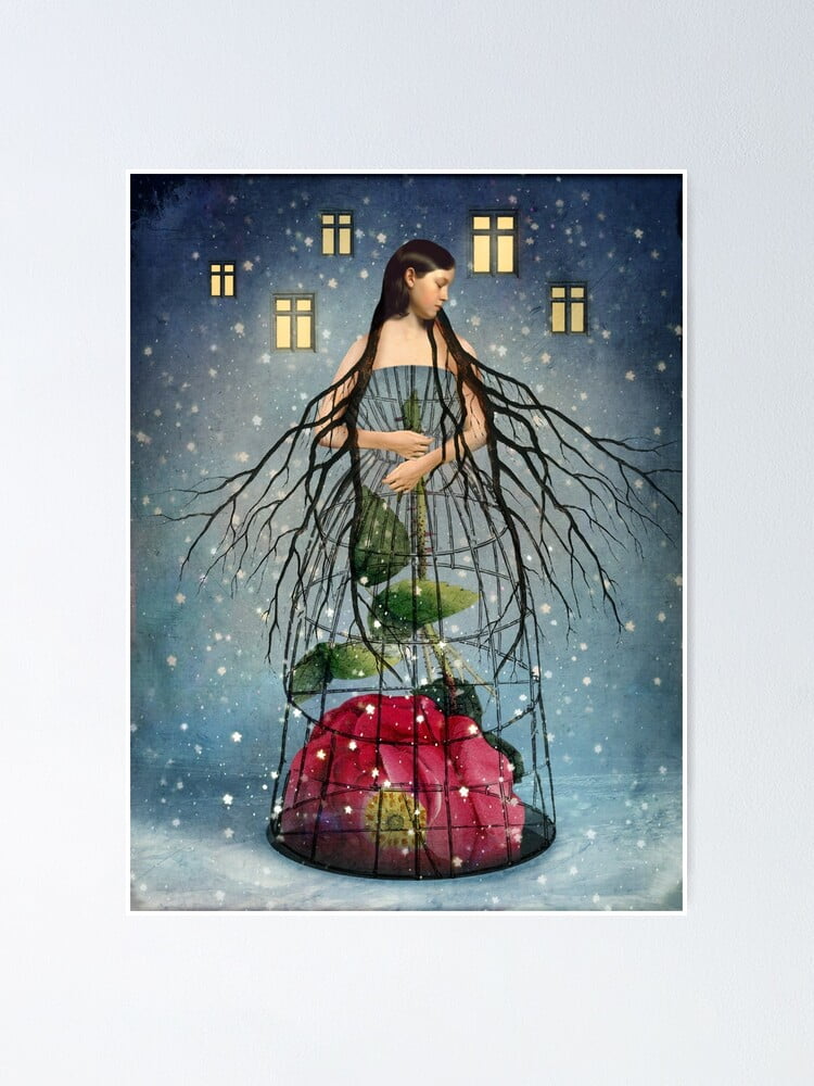 digital collage Canvas Poster Decor Landscape Office Room Decor Gift ...