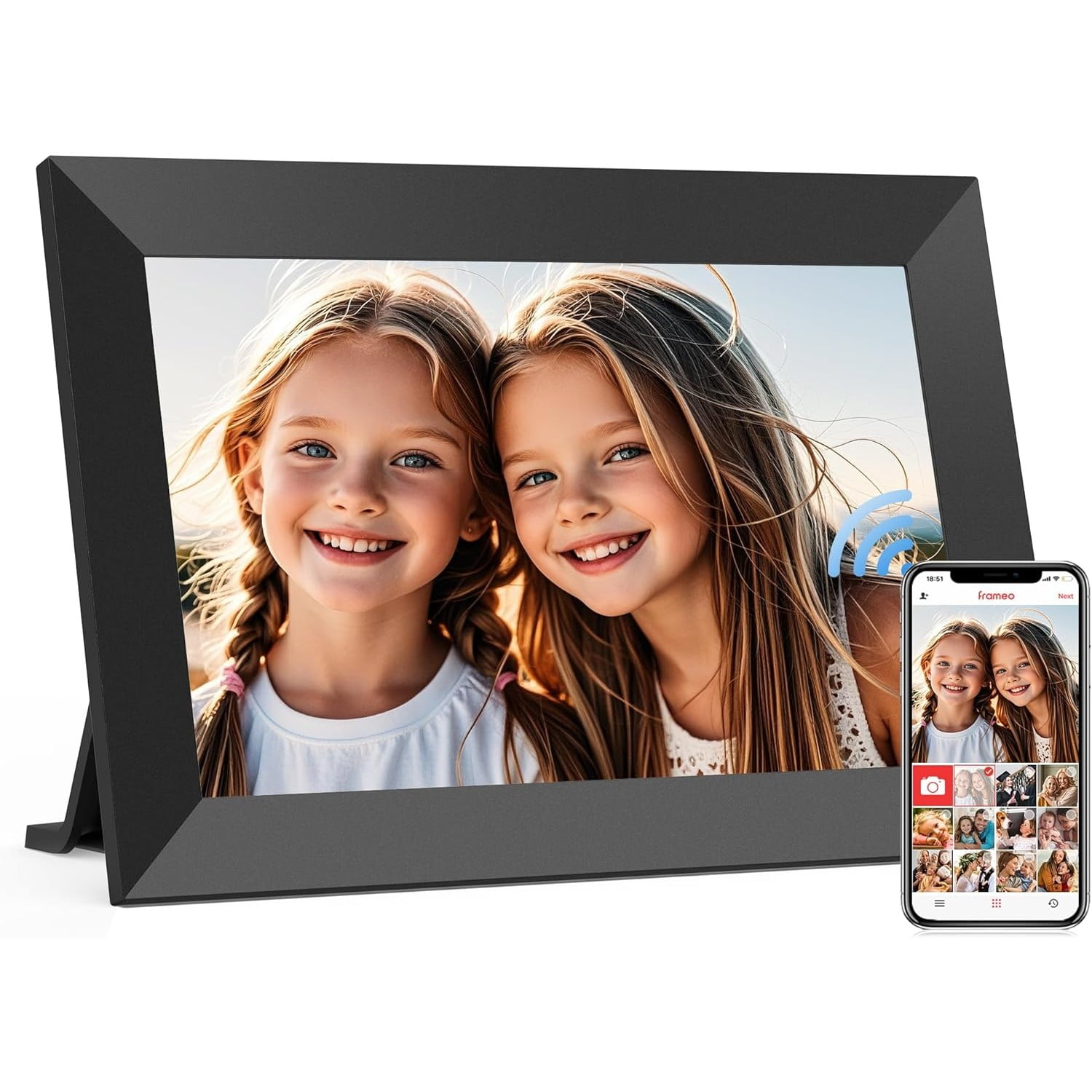 BN-LINK Digital Picture Frame, 10.1 Inch Smart Digital Photo Frame with ...