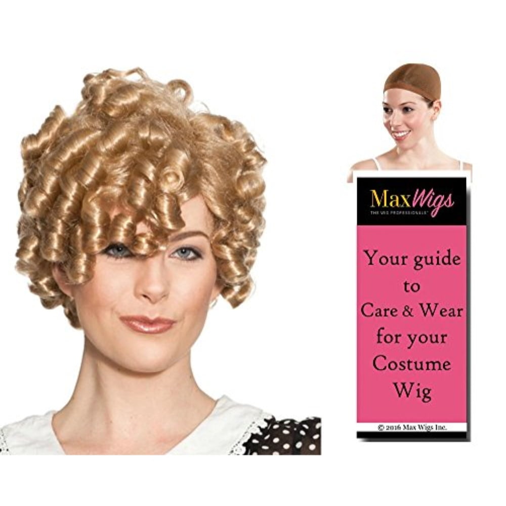 Dimples Shirley Temple Color Dark Blonde - Enigma Wigs Tight Curly Top ...