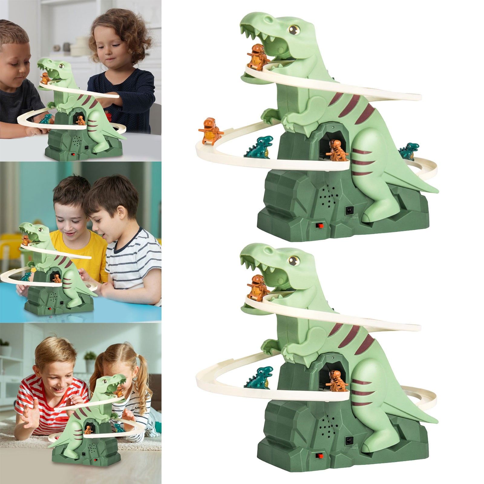 dingyimy Dinosaur Climbing Slide Music Toy Electric Dinosaur Climbing ...