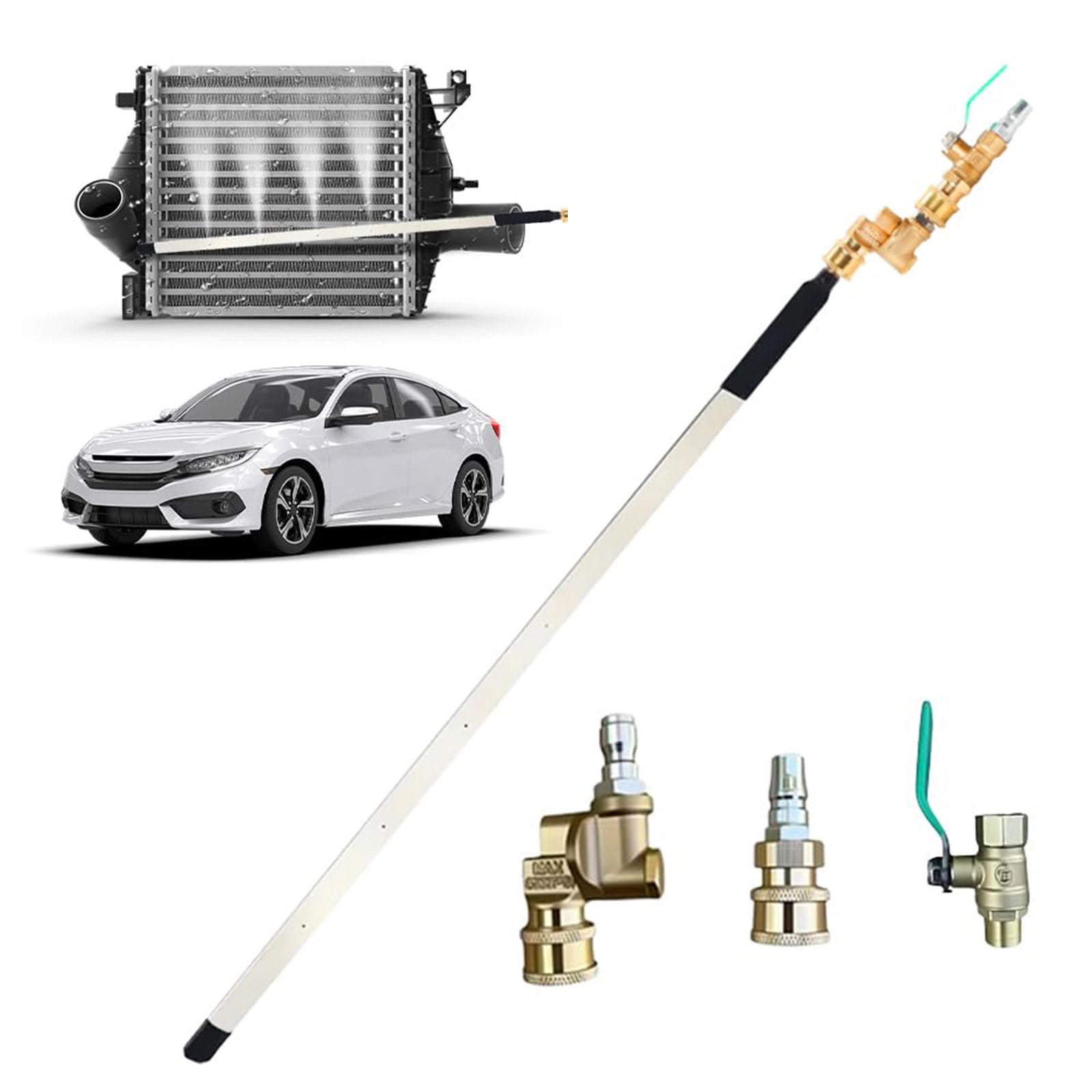 dingyimy Radiator Cleaning Wand 2025 24'' Portable Radiator Cleaning ...