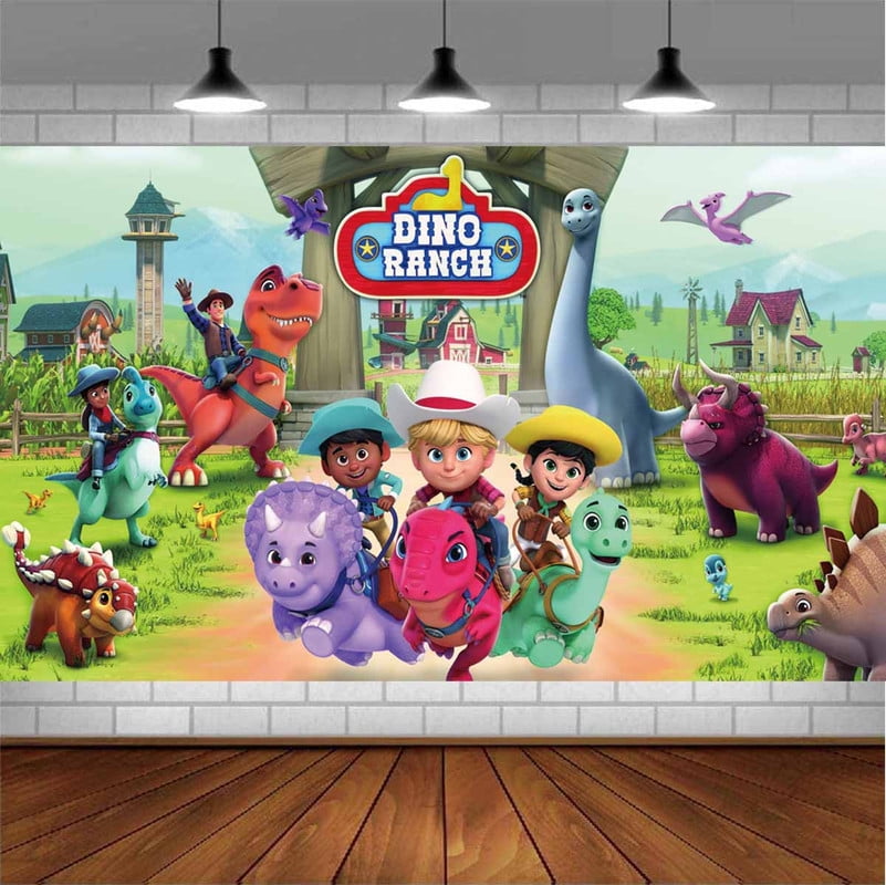 dino ranch Backdrop Banner Party Supplies Poster Movie Theme Background ...