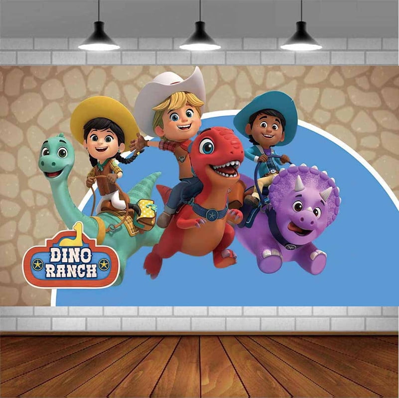 dino ranch edit Backdrop Banner Party Supplies Poster Movie Theme ...