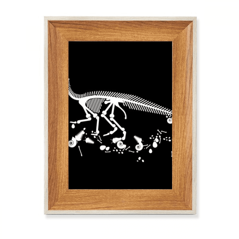 dinosaur b bs black desktop wooden photo frame display picture art ...