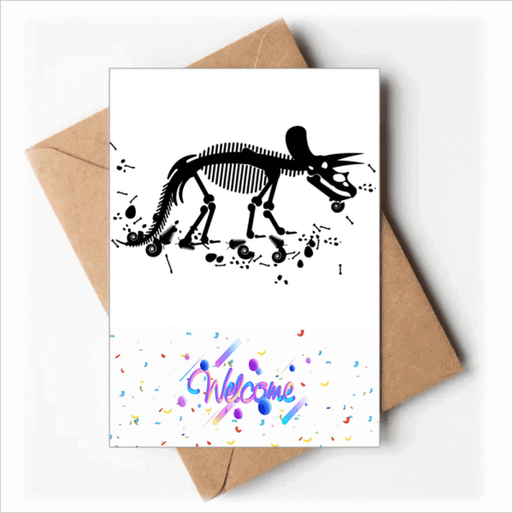 dinosaur b bs miniature Welcome Back Greeting Cards Envelopes Blank ...