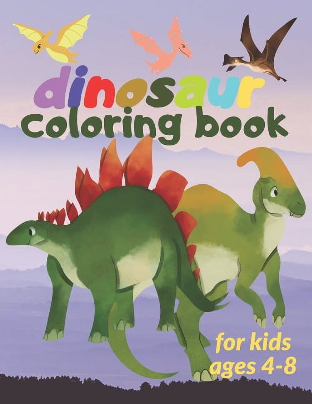 dinosaur coloring book: dinosaur coloring book for kids ages 4-8, Great ...