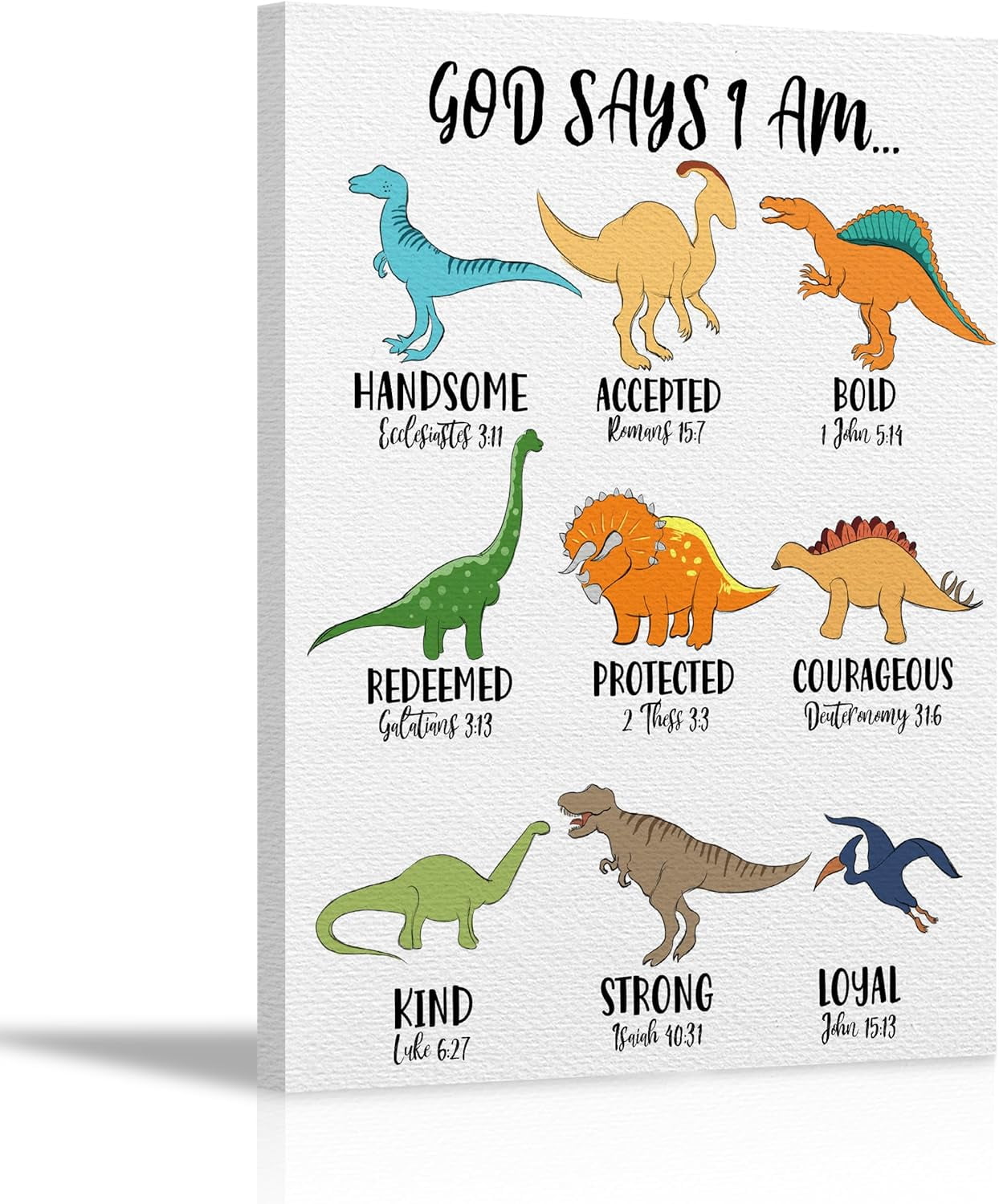 dinosaur room decor for boys dinosaur wall decor Christian Bible Verse ...