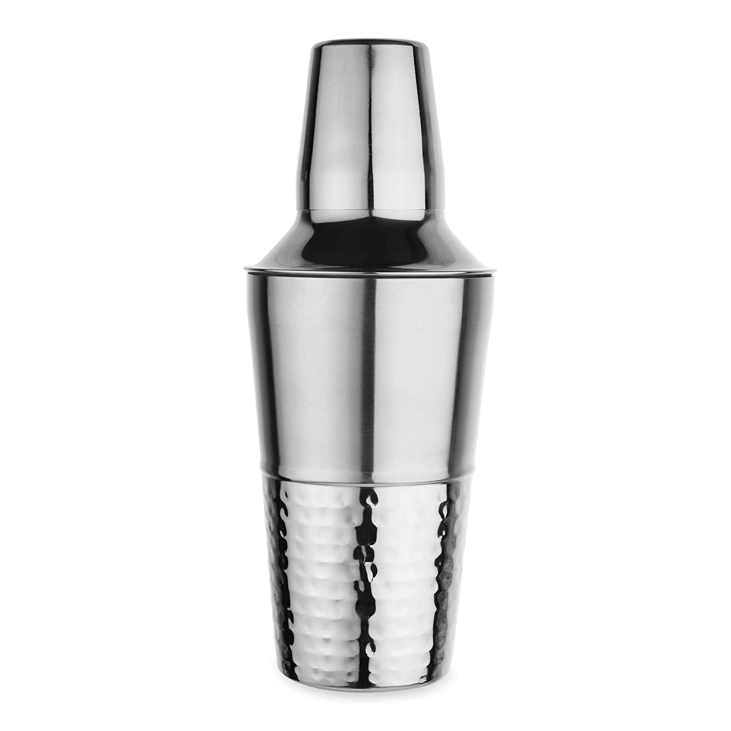 diollo Stainless Steel Half Hammered Cocktail Shaker with Strainer ...