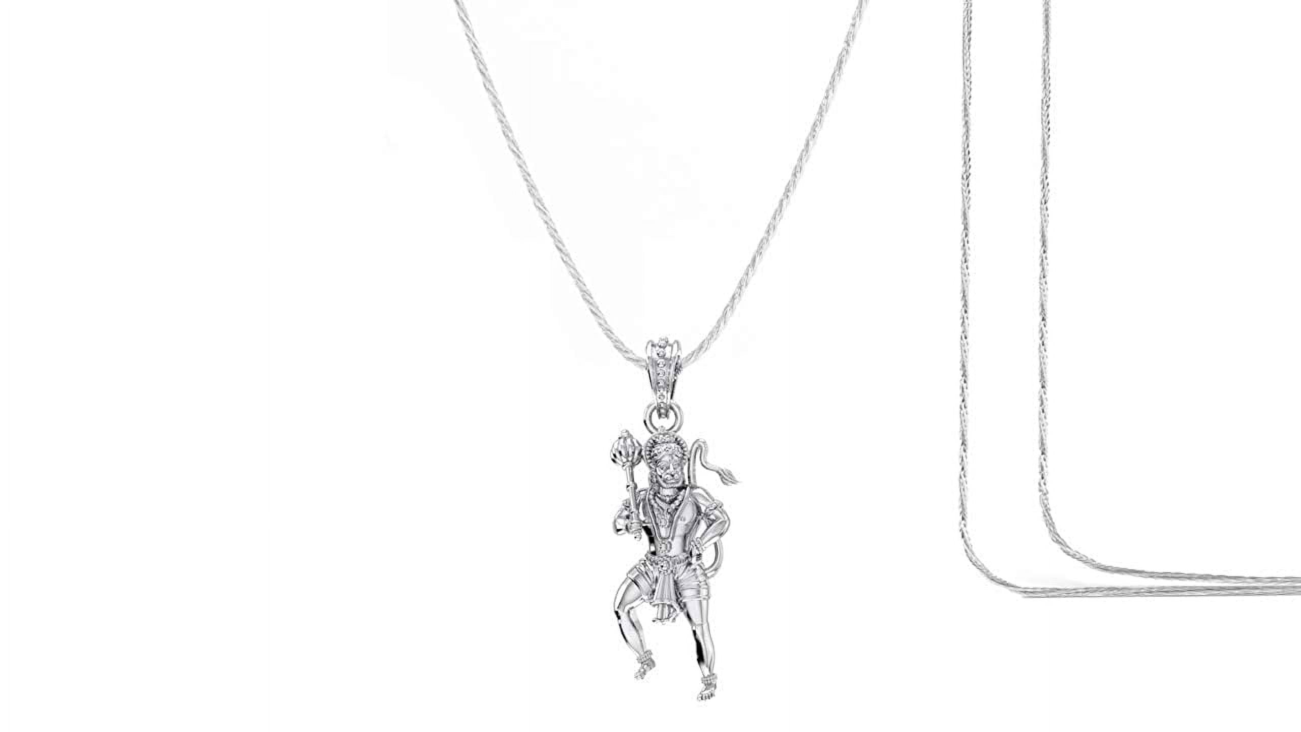 diollo Sterling Silver (92.5% purity) Spiritual OM Chain Pendant ...