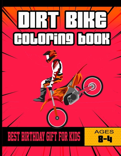 bike racing coloring pages