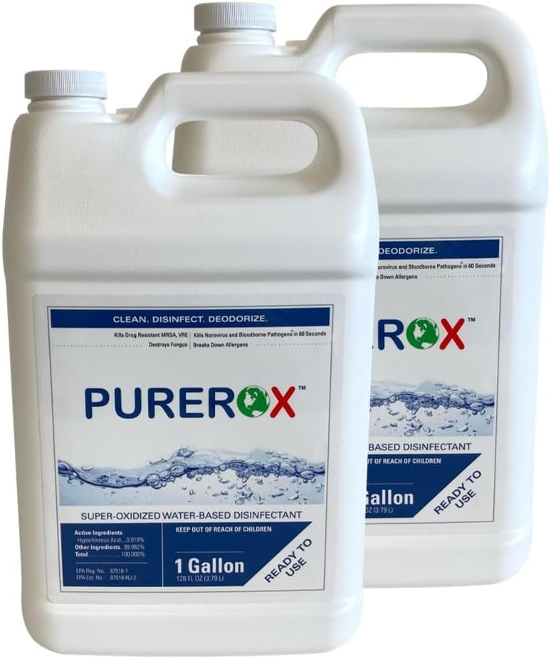 disinfectant (1 gallon, 2pk) Eliminate 99.9999% viruses, Norovirus, HIV ...