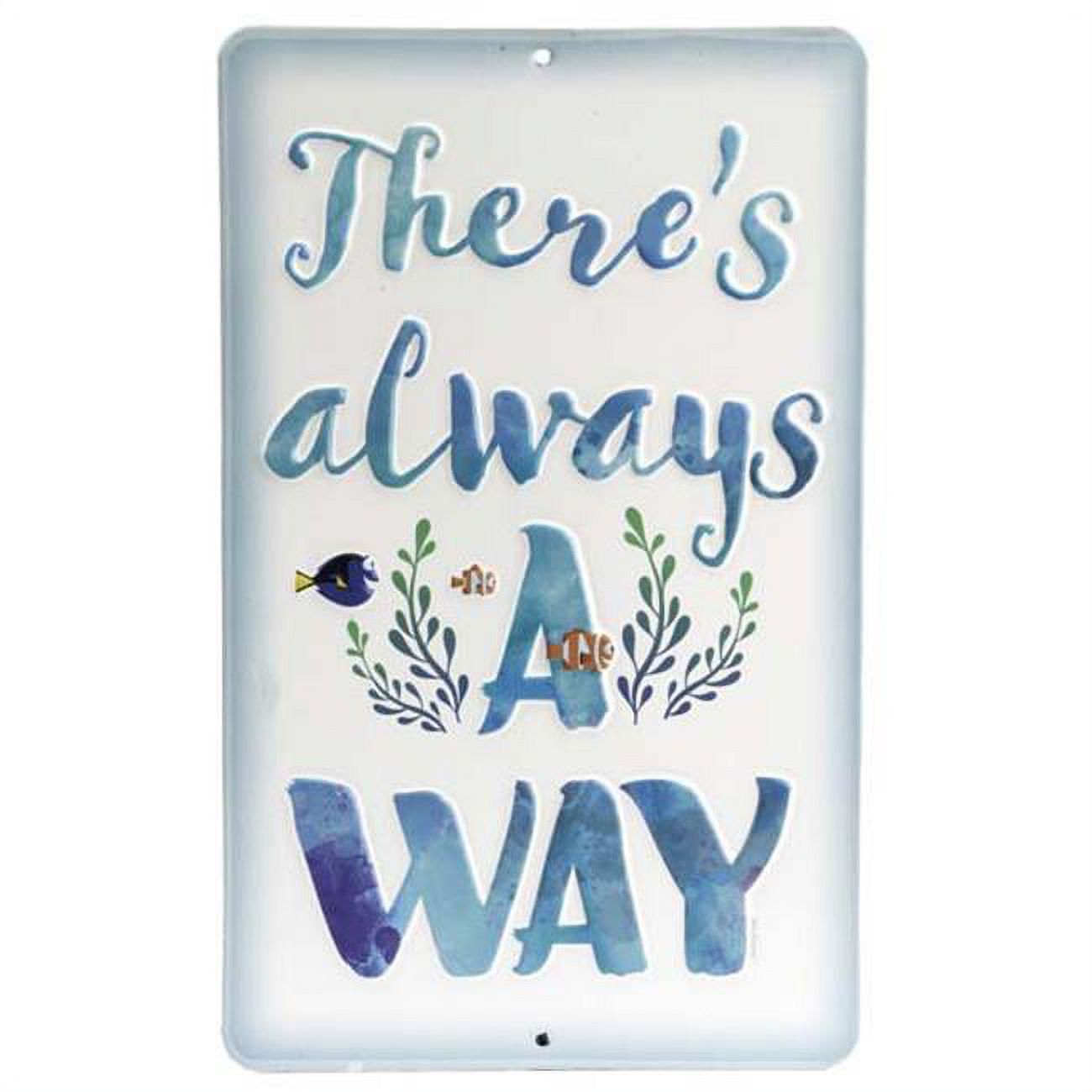 disney 90162094-s dory always a way embossed tin sign - Walmart.com