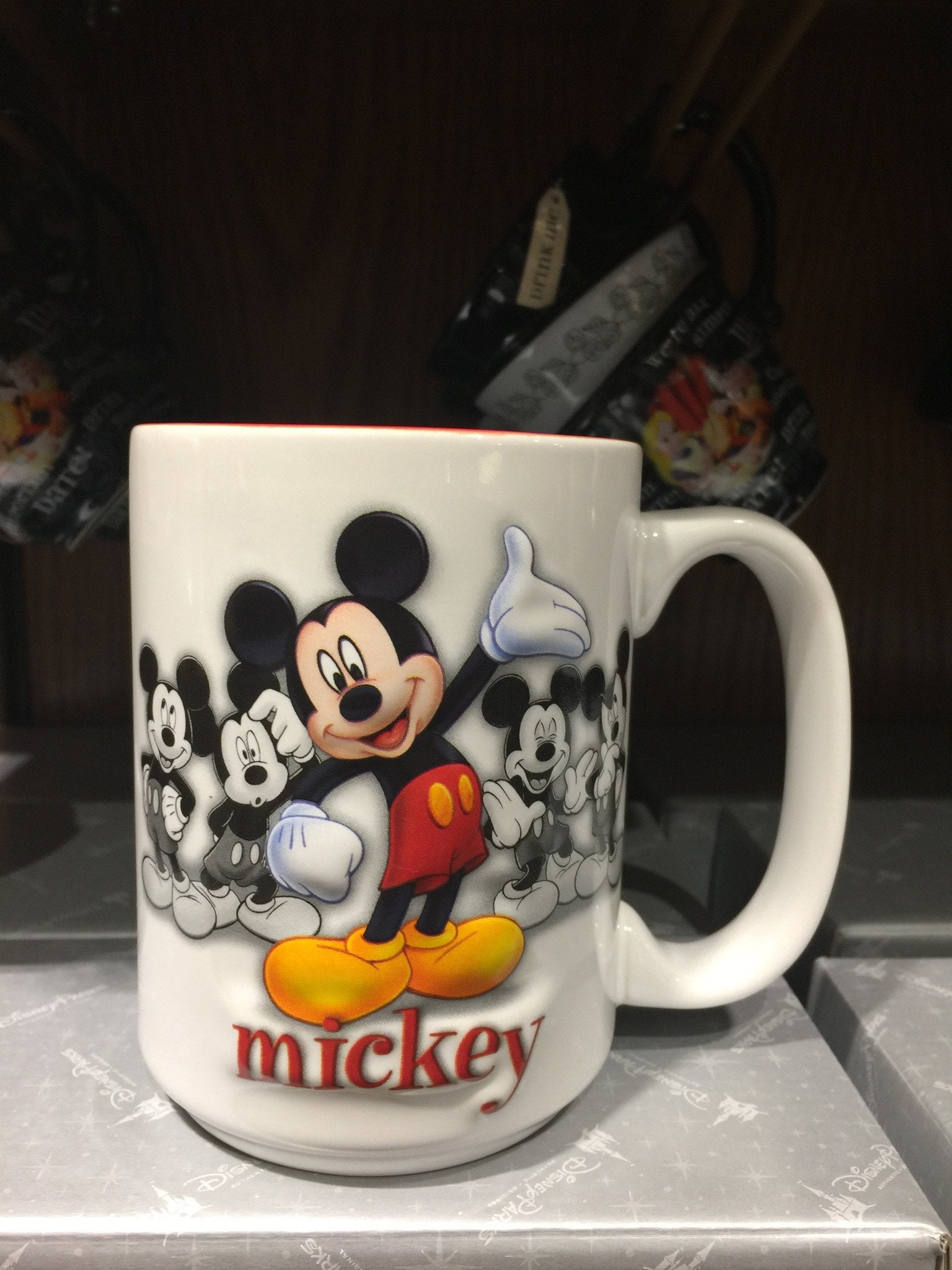 disney parks ceramic coffee cup mug mickey mouse poses new - Walmart.com