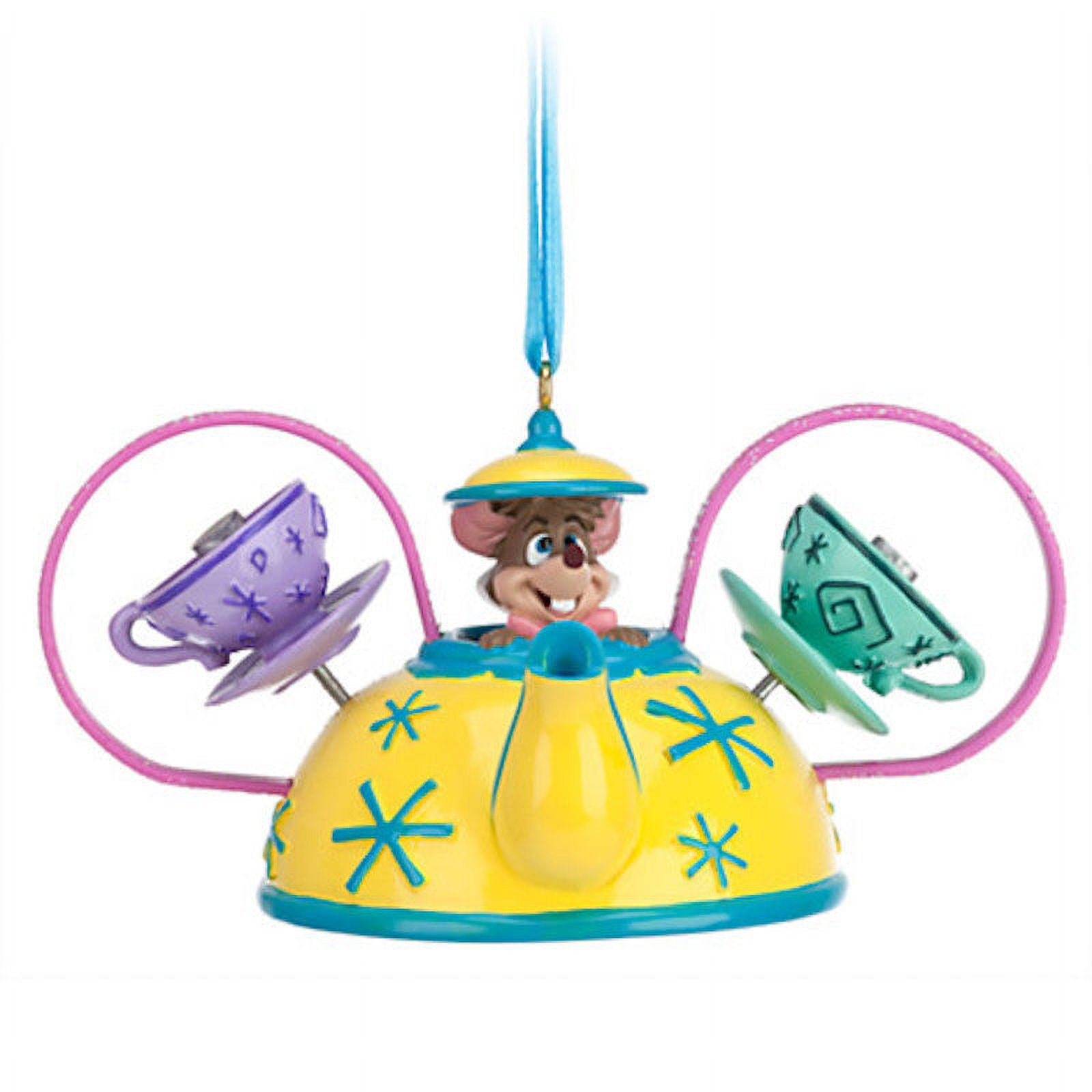 disney parks dormouse mad tea party christmas ear hat ornament new with ...