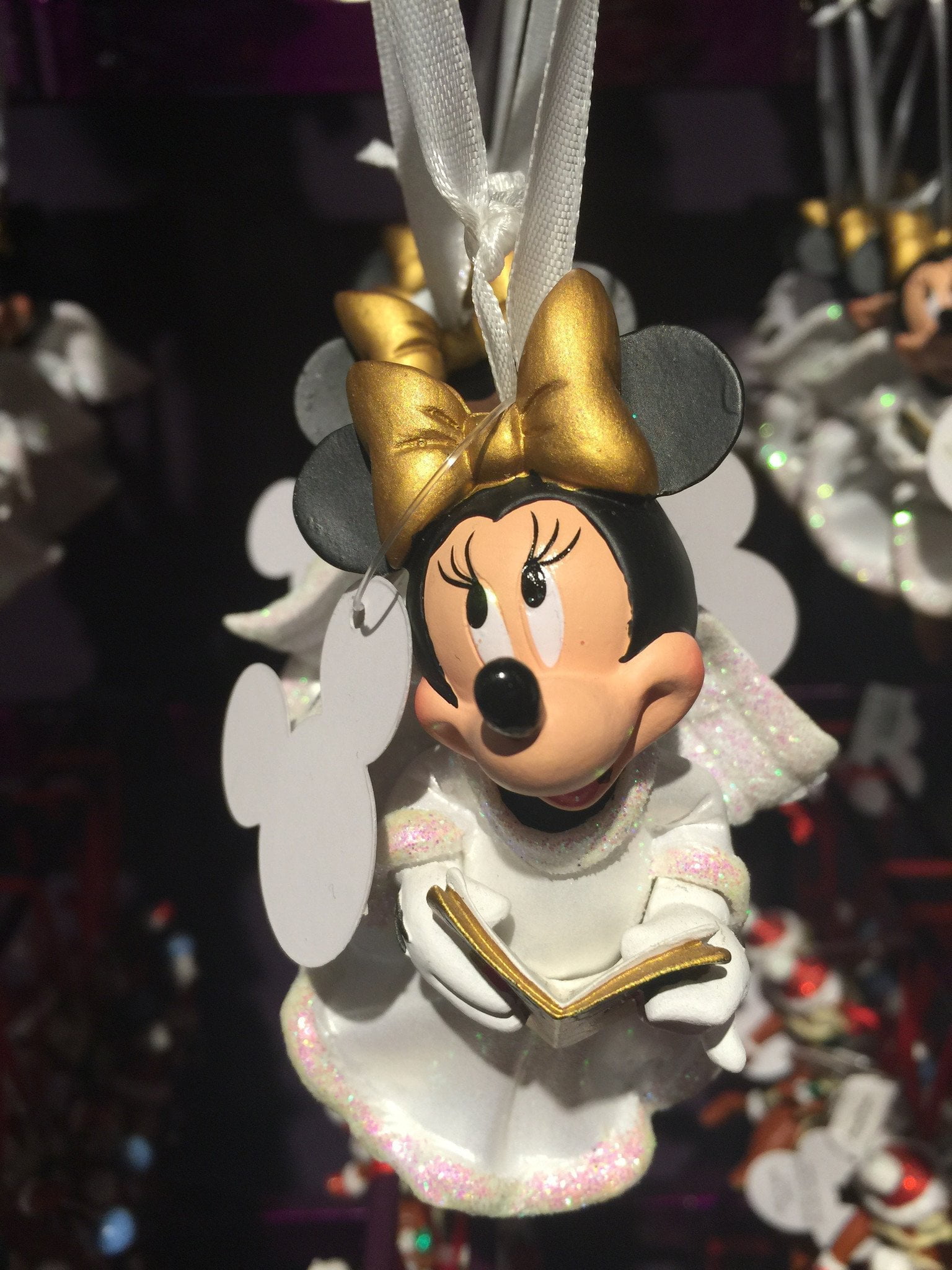 disney parks minnie mouse angel choir resin christmas ornament new with ...