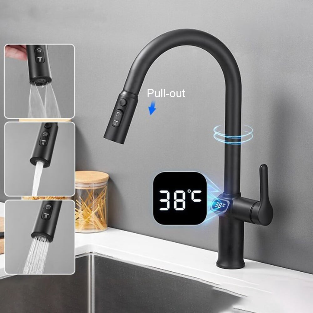 display temperature pull-out rotatable kitchen Black - Walmart.com