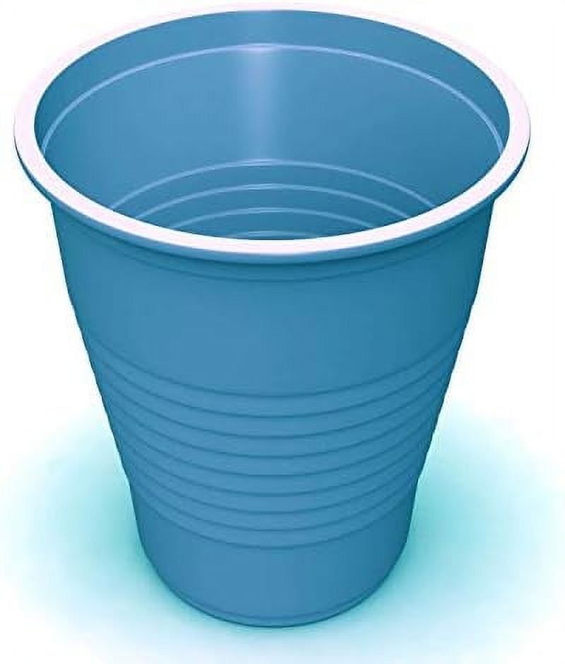 disposable 5 oz plastic medical dental cups 1000 count (blue) - Walmart.com