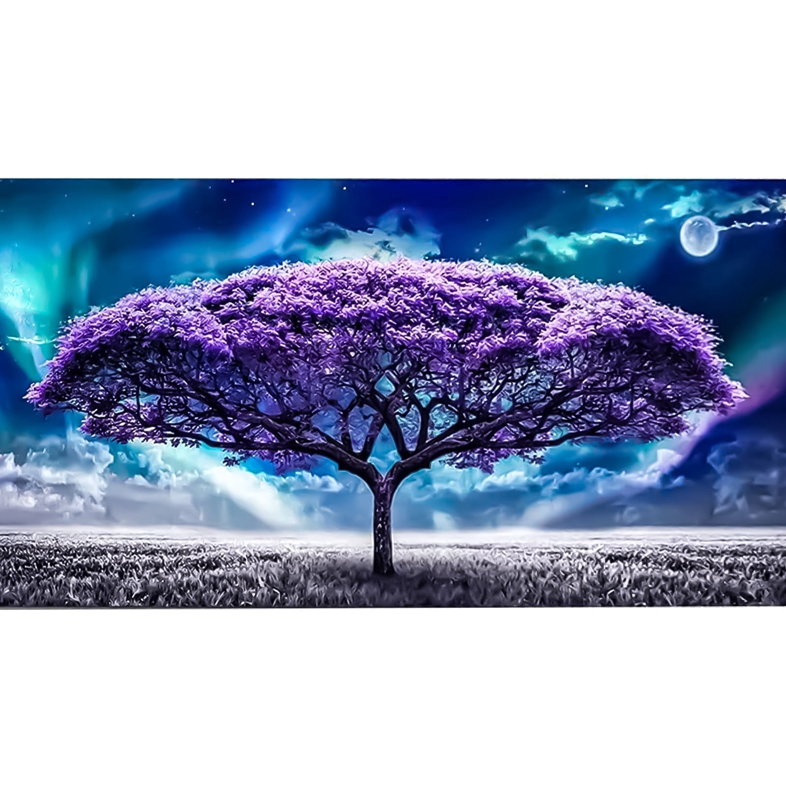 diy diamond painting kits clearance, large purple tree diamond art kits ...