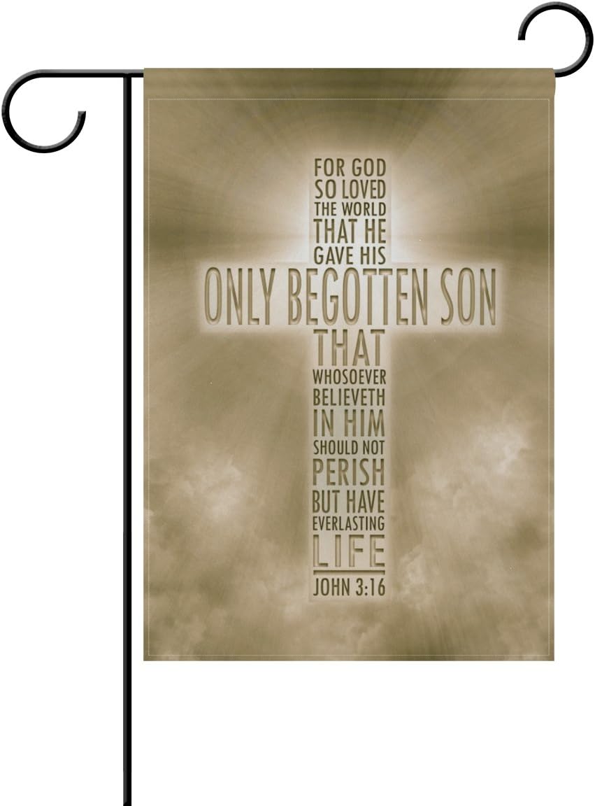 diyeu Duble Sided The Love of God, John 3,16 Retro Bible Verse God ...