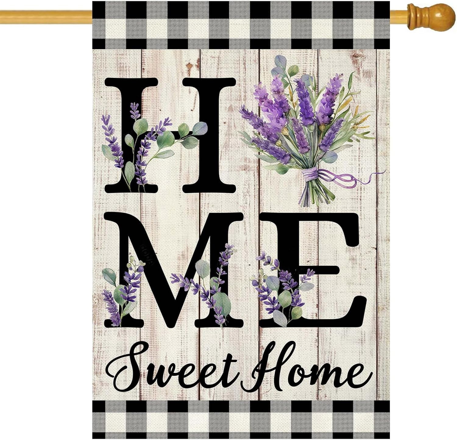 diyeu Spring Summer House Flag 28 x 40 Inch Double Sided Burlap Home ...