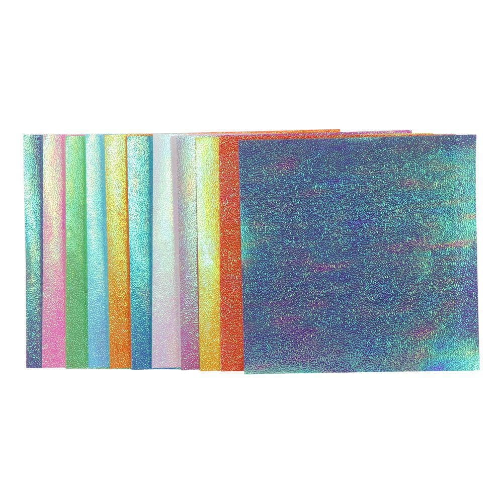 diyhub 100Pcs Iridescent Origami YPF5 Paper,Glitter Folding Solid Color ...