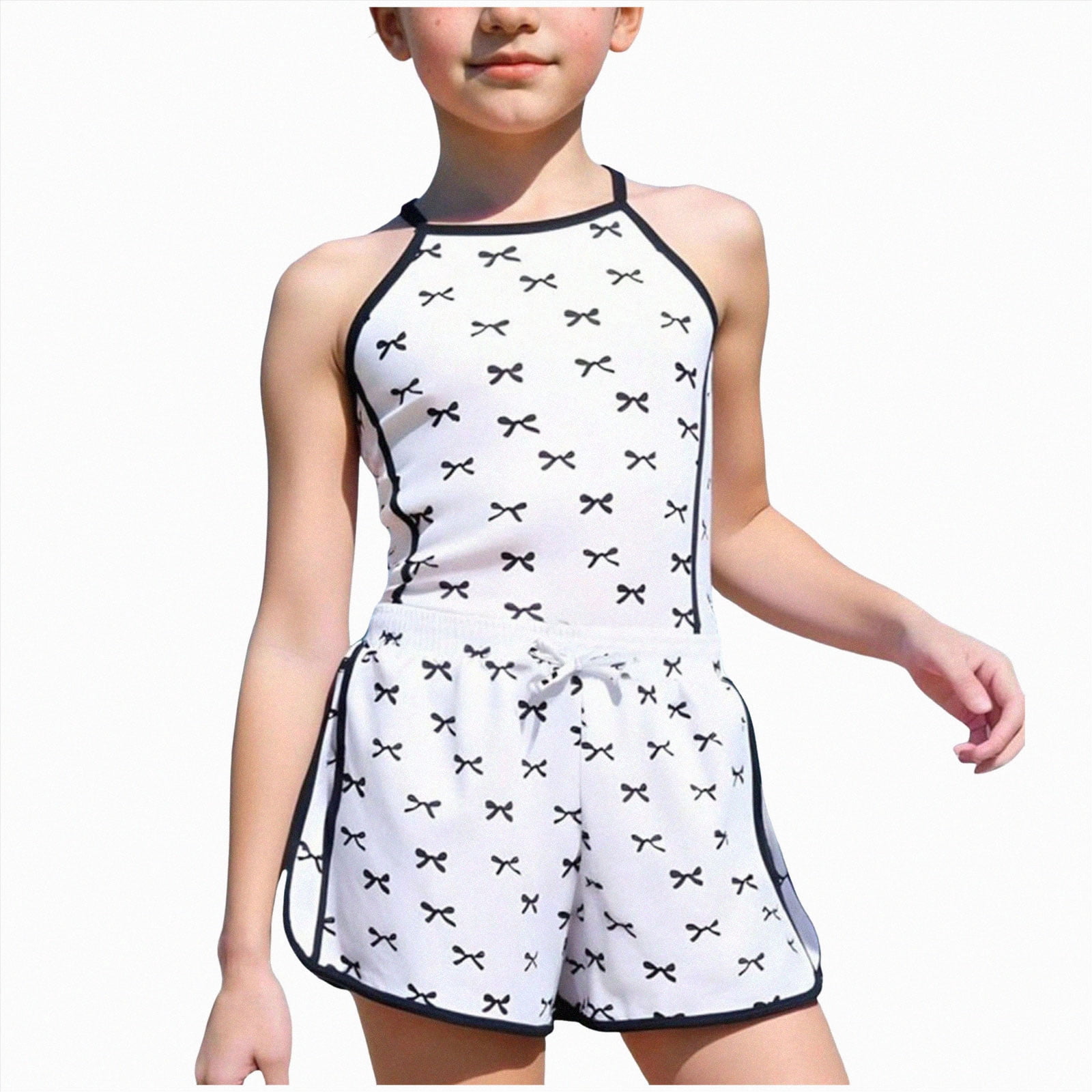 dmqupv 2 Piece Bathing Suits for Girls Two Piece Swimsuits Color Block ...