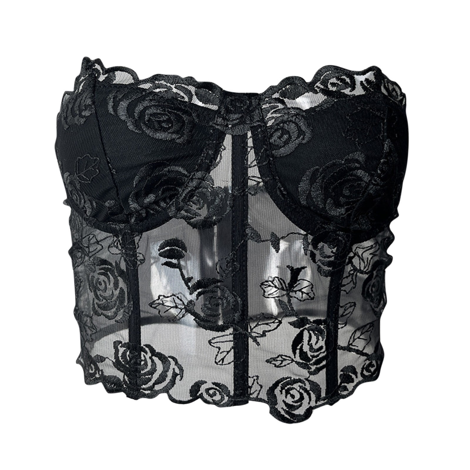 dmqupv Apparel Shirt Corsets for Women Waist Lace Up Vintage Bustier ...