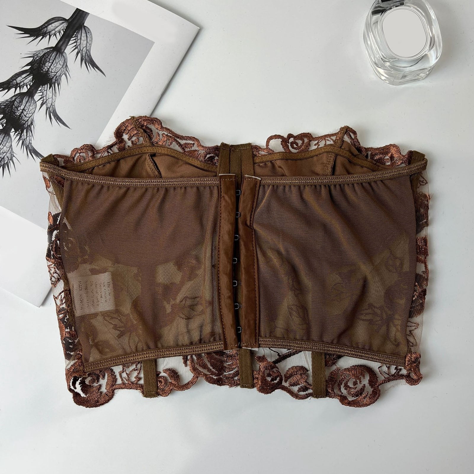 dmqupv Apparel Shirt Corsets for Women Waist Lace Up Vintage Bustier ...