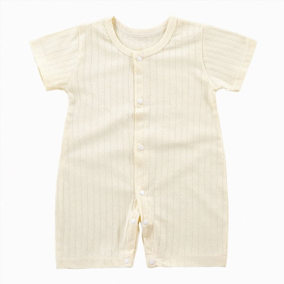 dmqupv Baby Boy Spring Outfits Boys Girls Soft Cotton Jacquard Romper ...