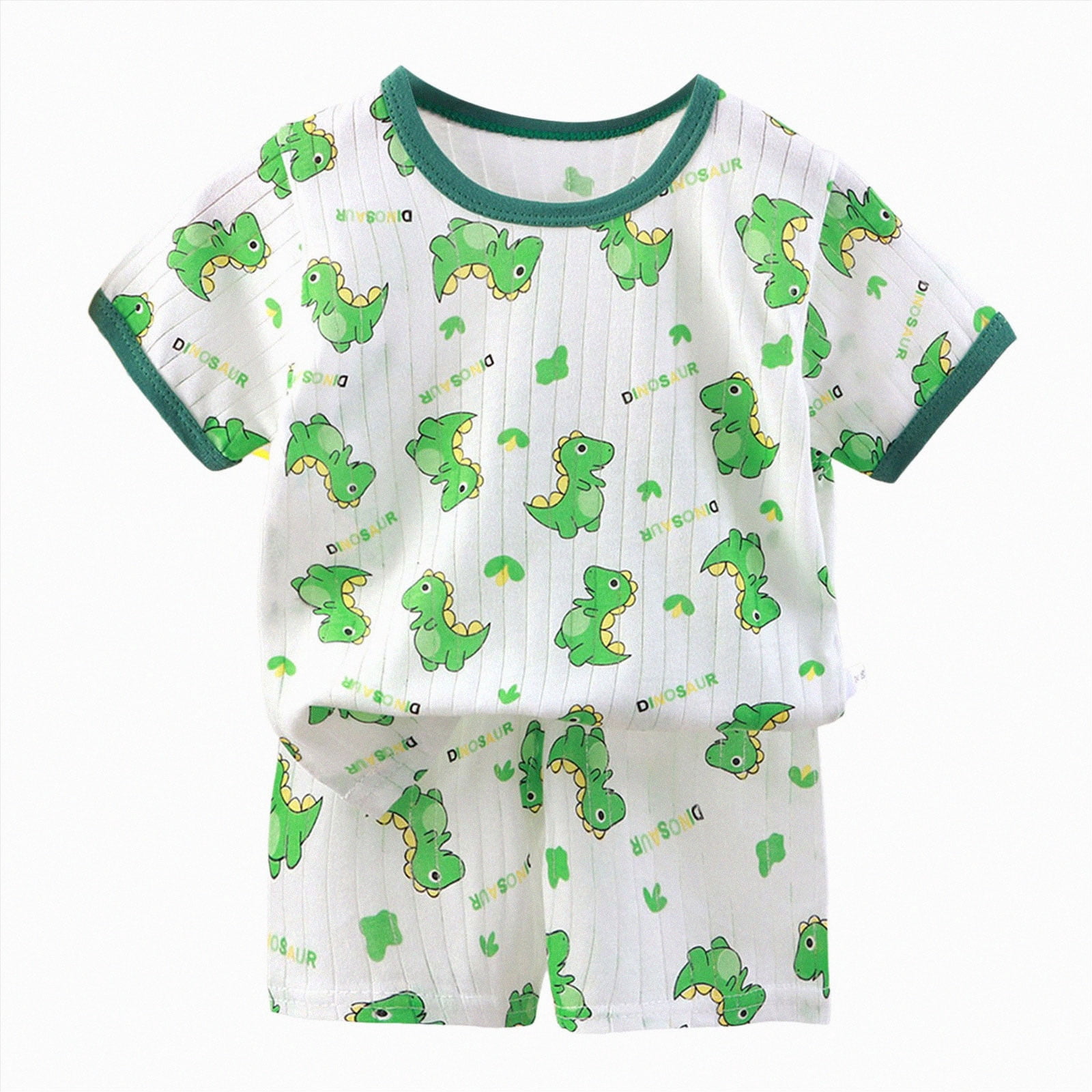 dmqupv Boy Pajama Shorts Summer Children Home Wear Underwear Set Casual ...