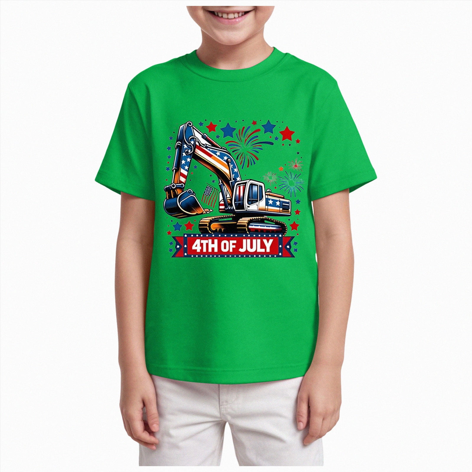dmqupv Boys Clothing Boys Short Sleeve Shirt Comfortable and Breathable ...