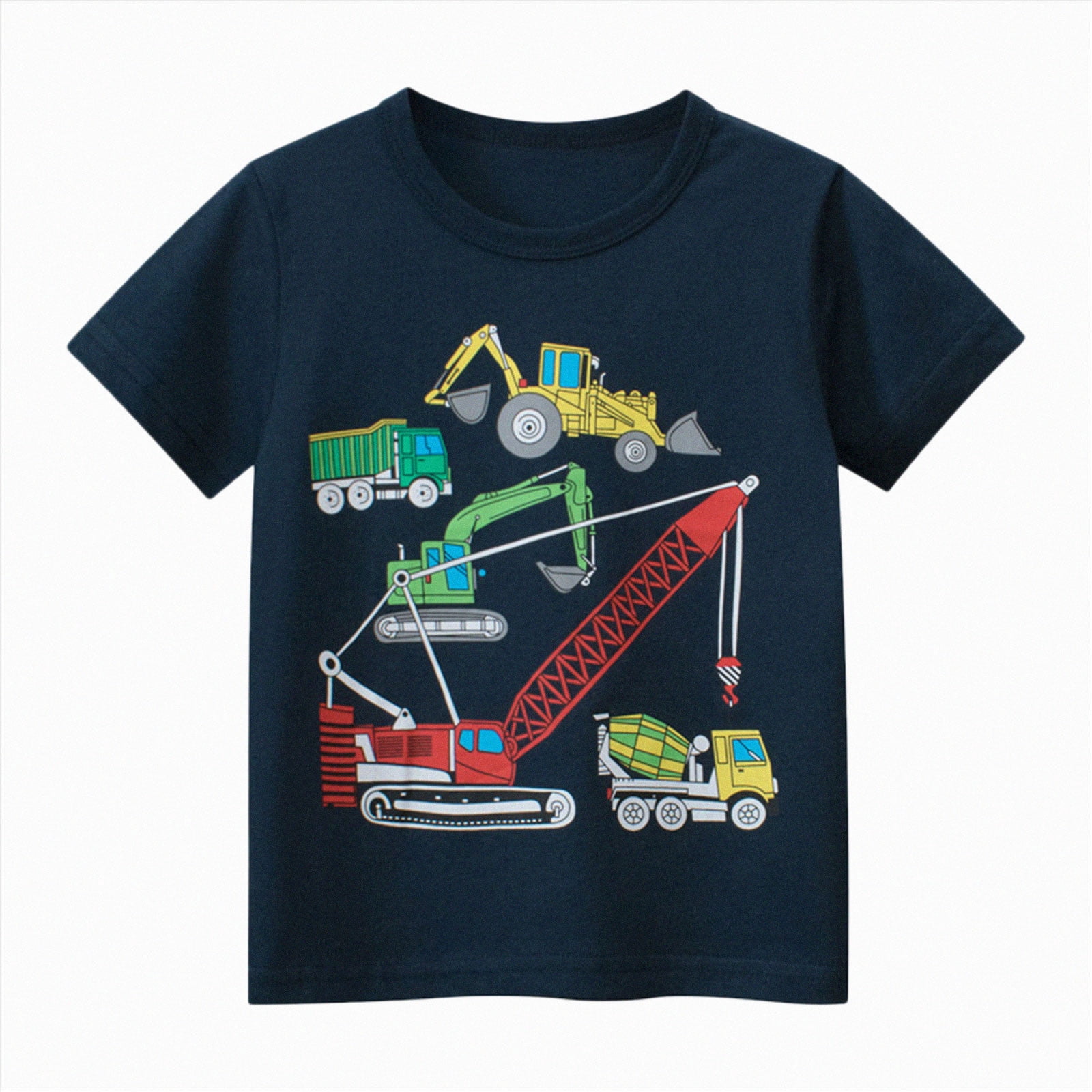 dmqupv Boys Graphic Tees Toddler Boys Tee Tops Cotton Summer Short ...