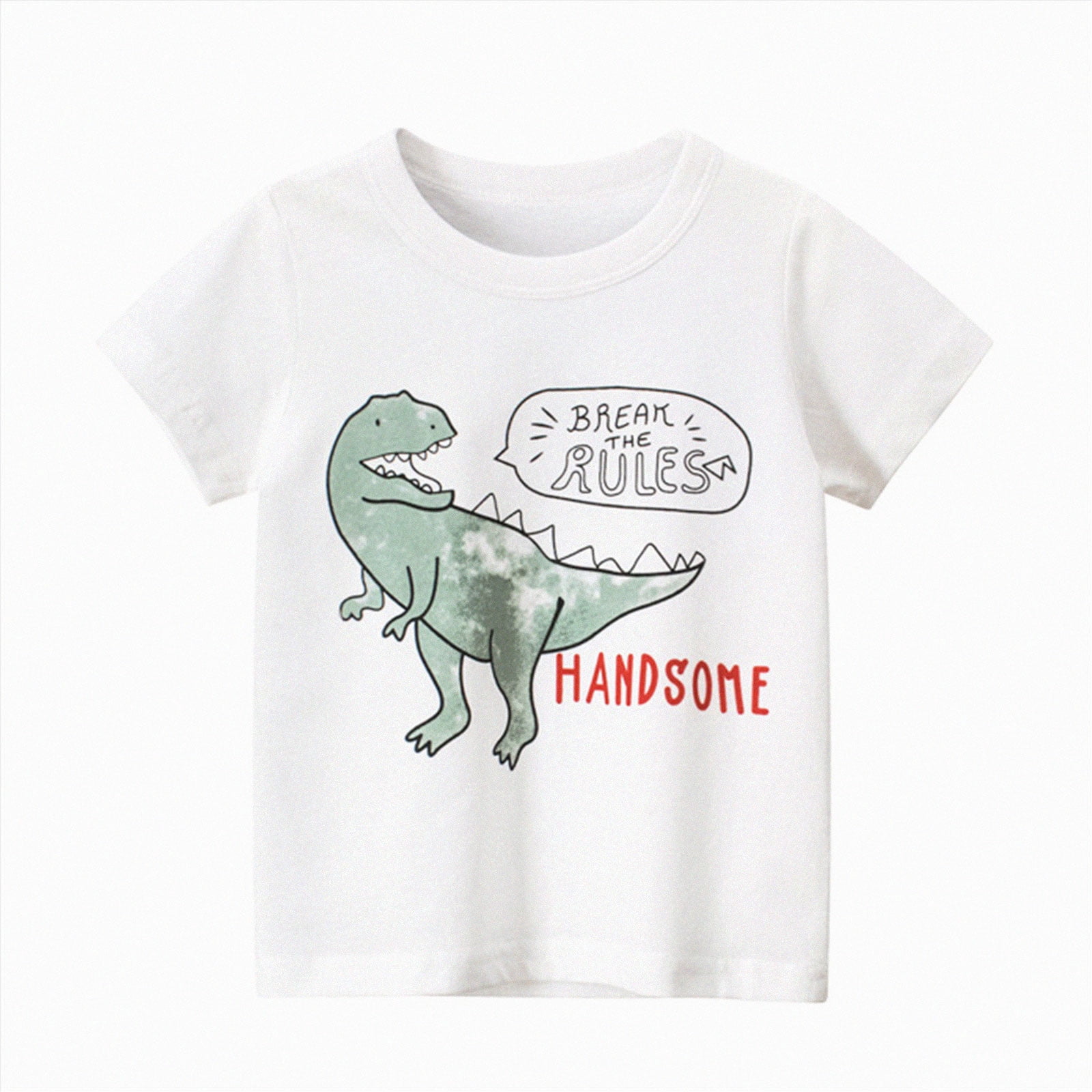 dmqupv Boys T Shirts Boys Fashion Graphic Tees Summer Short Sleeve Crew ...