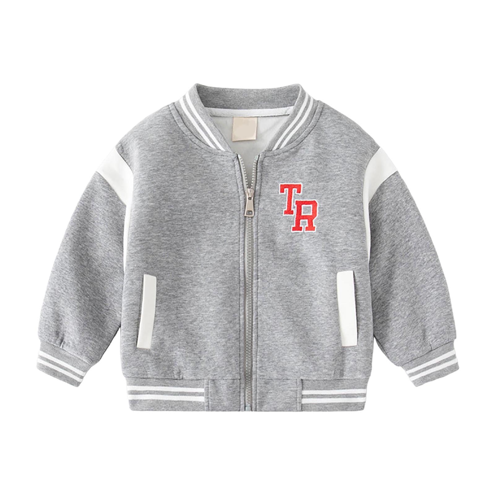 dmqupv Boys Winter Coat Kids Varsity Jackets Girls Boys Baseball Jacket ...