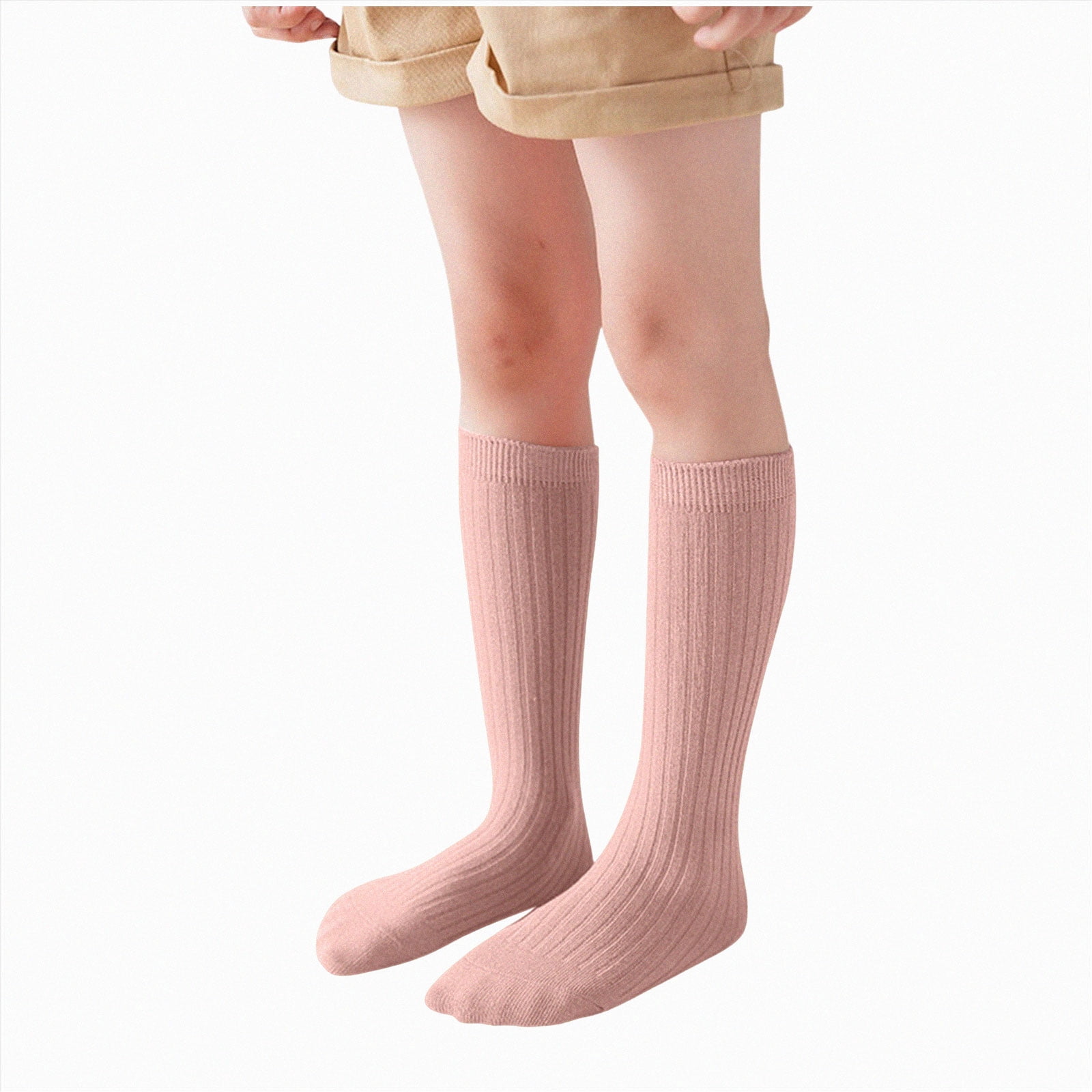 dmqupv Cotton Baby Socks Breathable Solid Color Newborn Socks Cotton ...