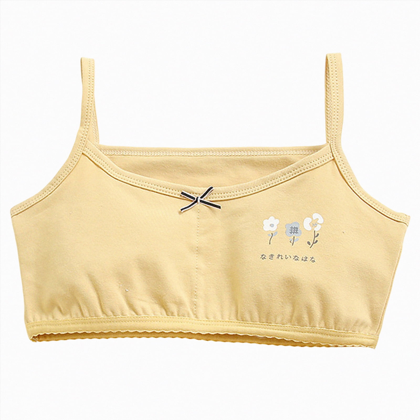 dmqupv Girl Clothes Girls Underwear Cotton Bralette Seamless Crop Bras ...