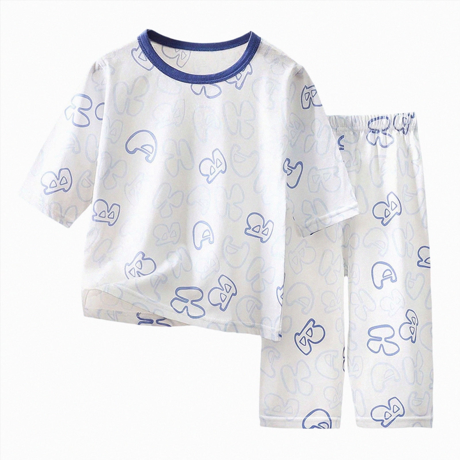 dmqupv Girl Pajama Set Baby Pajamas 2 Piece Pajamas Set for Kids Soft ...