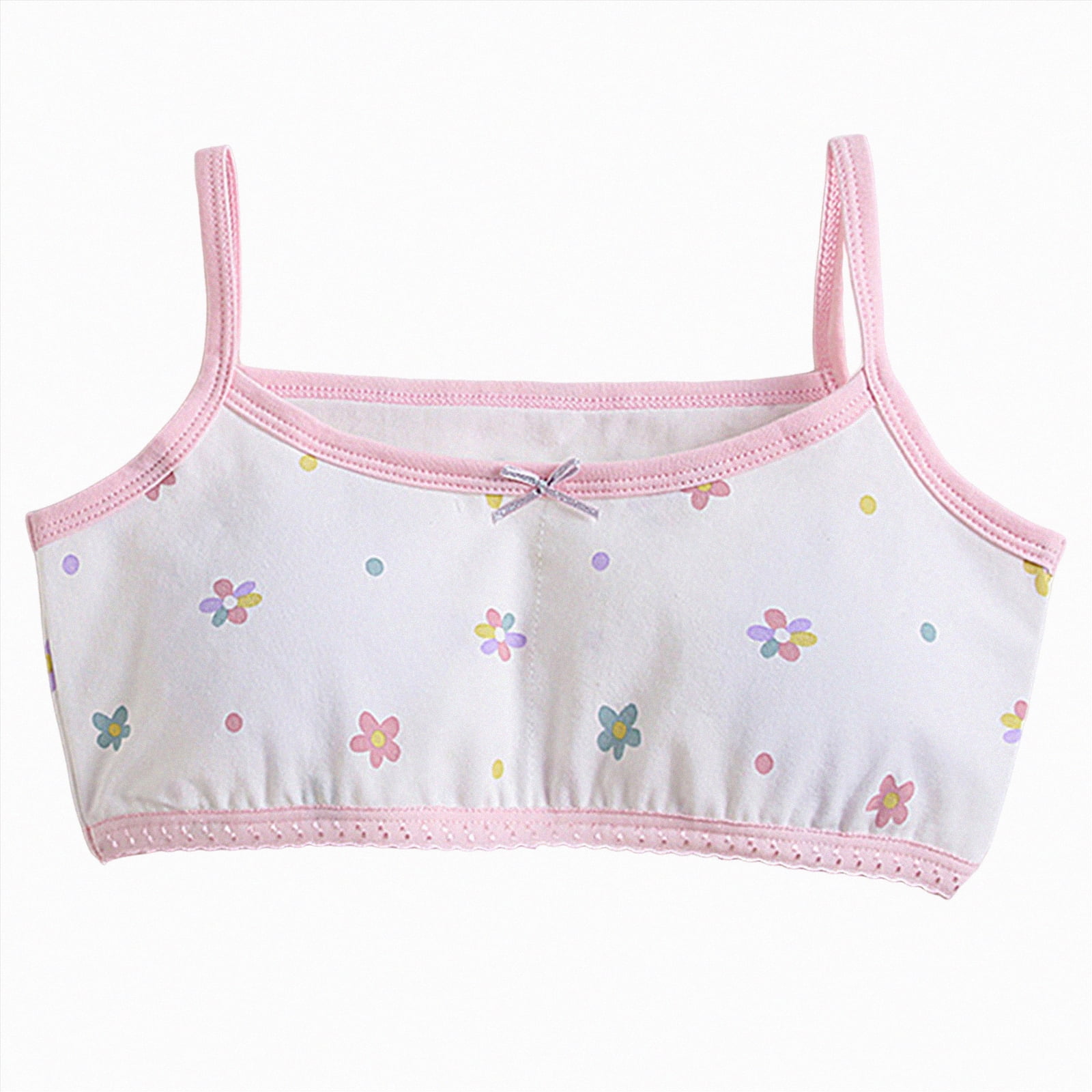 dmqupv Girls Bralette Girls Underwear Cotton Bralette Seamless Crop ...