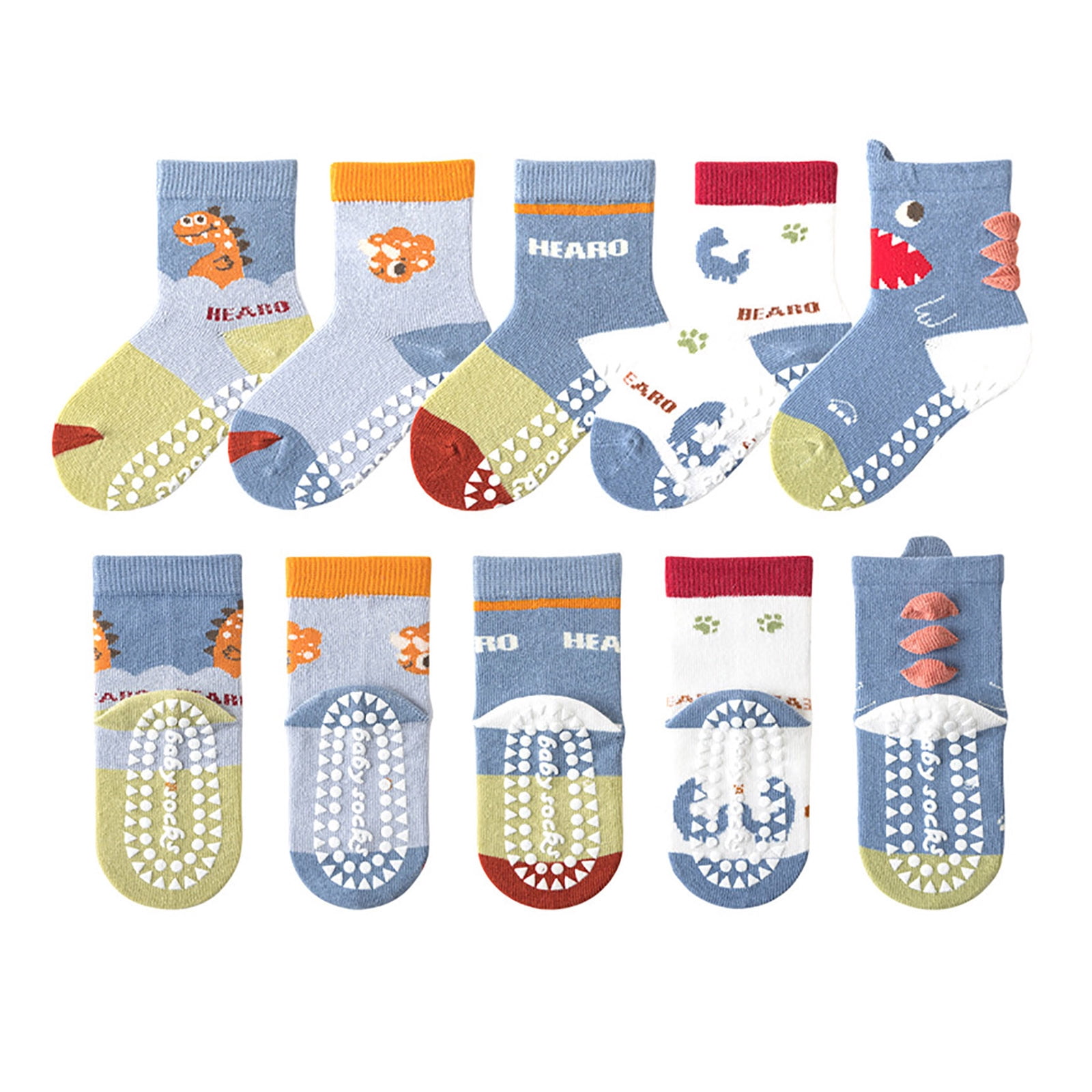 dmqupv Girls Socks 12PC Children Socks Comfortable Soft Fashion Cute ...