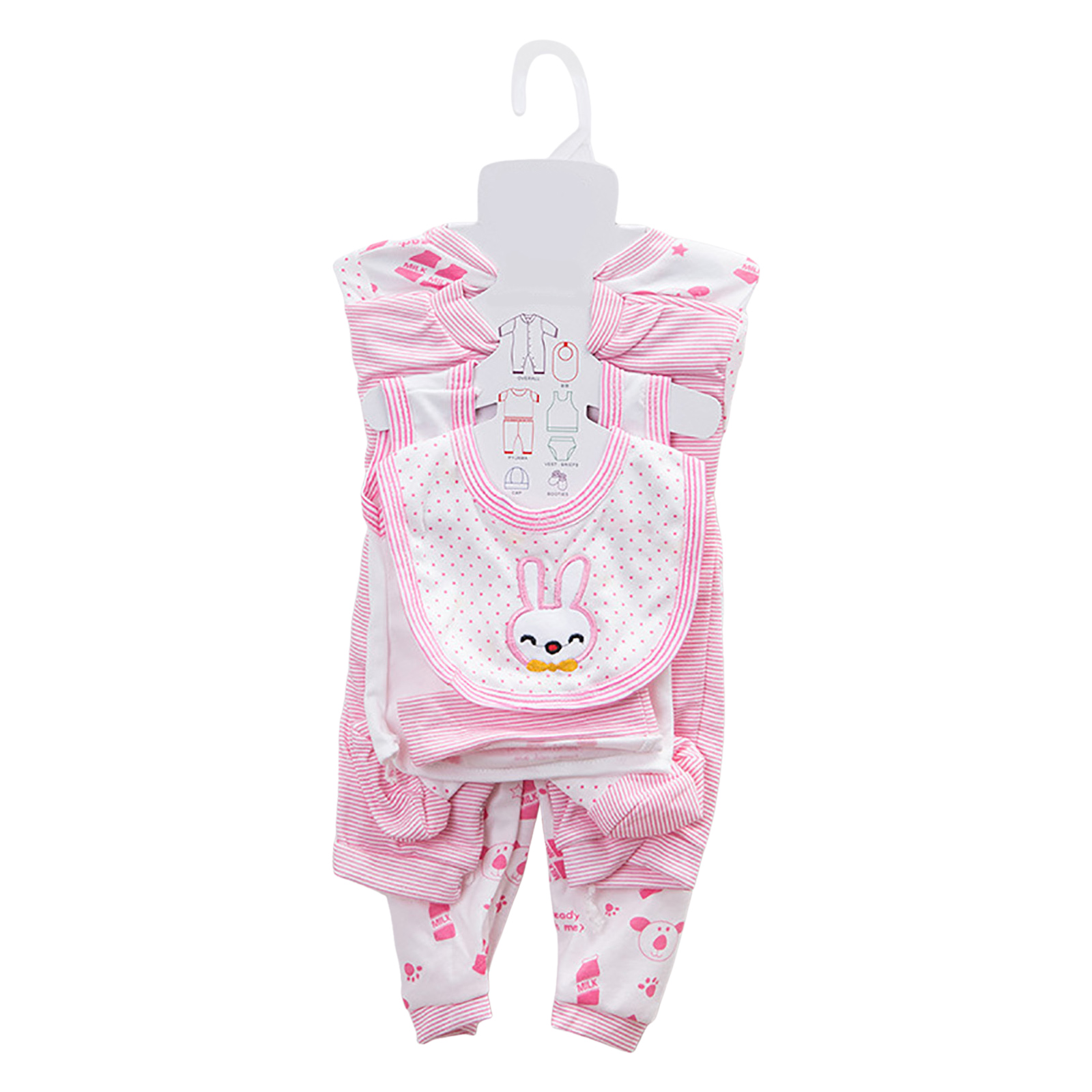 dmqupv Layette Newborn Boy Outfits Eight Piece Set Crawler Suit Baby ...