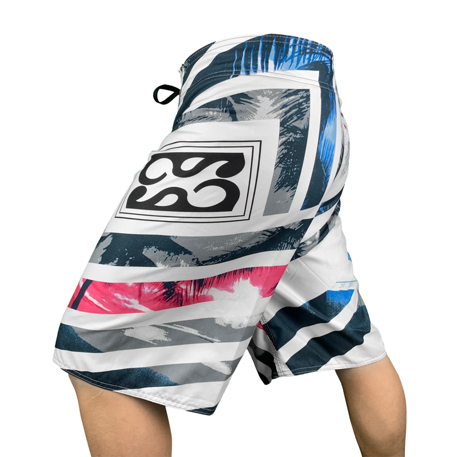 dmqupv Mens Swim Trunks Long Length Mens Fashion Leisure And Fitness ...